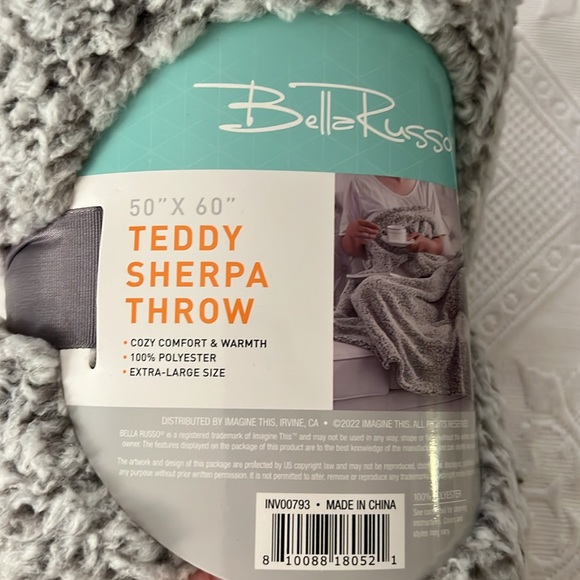 Bella Russo | Other | Brand New Bella Russo 5 X 60 Teddy Sherpa Throw ...